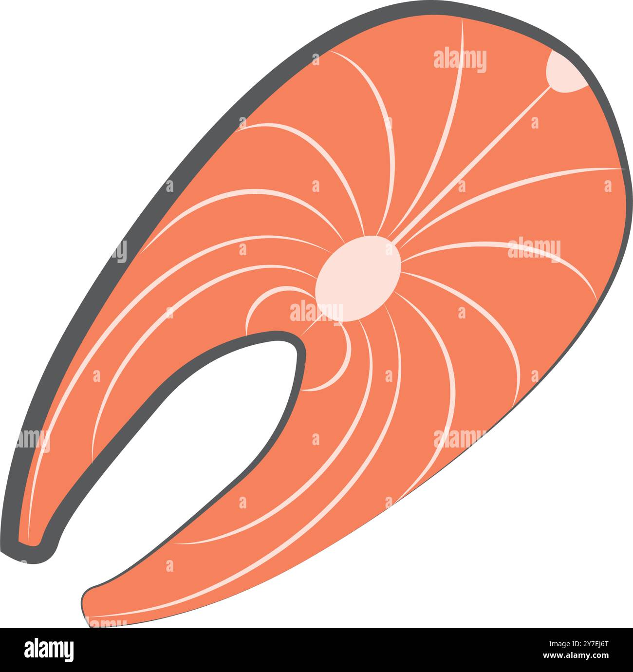 Fresh salmon fillet icon. Vector Stock Vector Image & Art - Alamy
