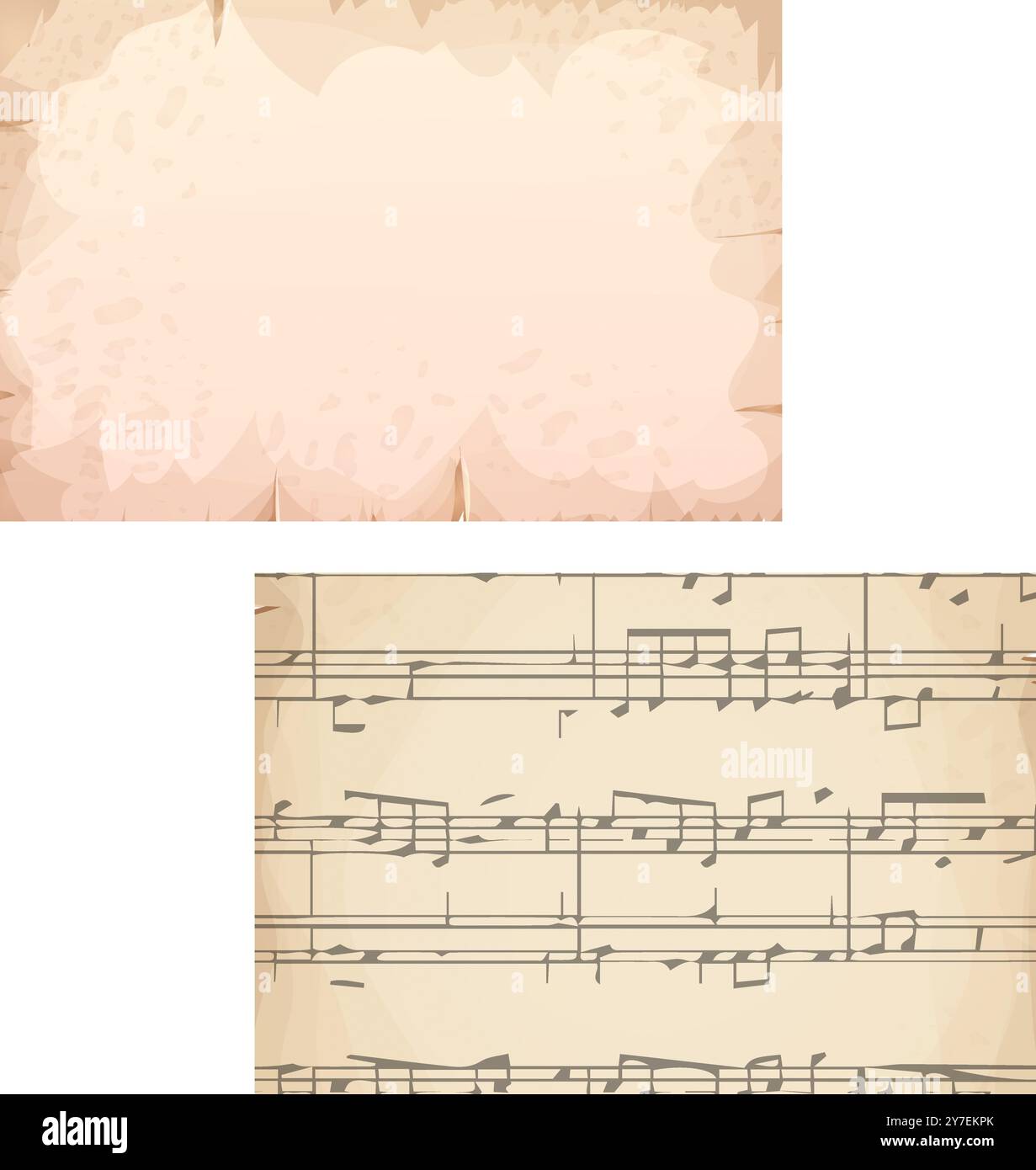 Parchment page, old scroll grunge structure. Aged paper background ...