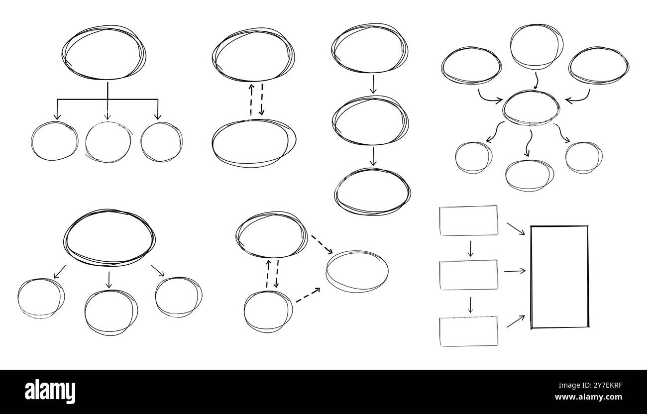 Drawing mind map Cut Out Stock Images & Pictures - Alamy