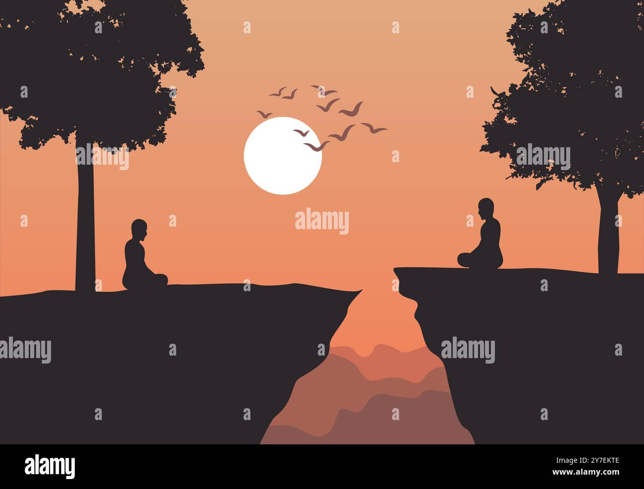 Forest monks Stock Vector Images - Alamy