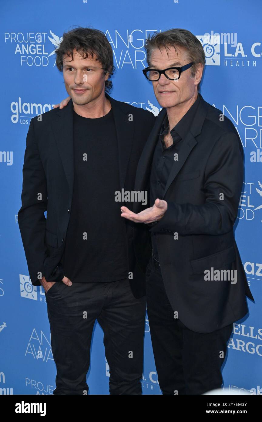 Los Angeles, CA USA - September 28, 2024: Dimitri Hamlin, Harry Hamlin ...