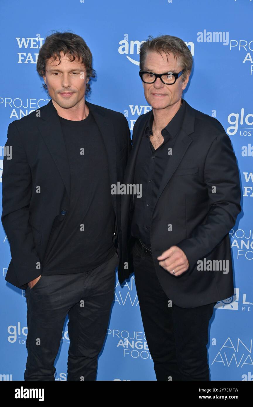 Los Angeles, CA USA - September 28, 2024: Dimitri Hamlin, Harry Hamlin ...