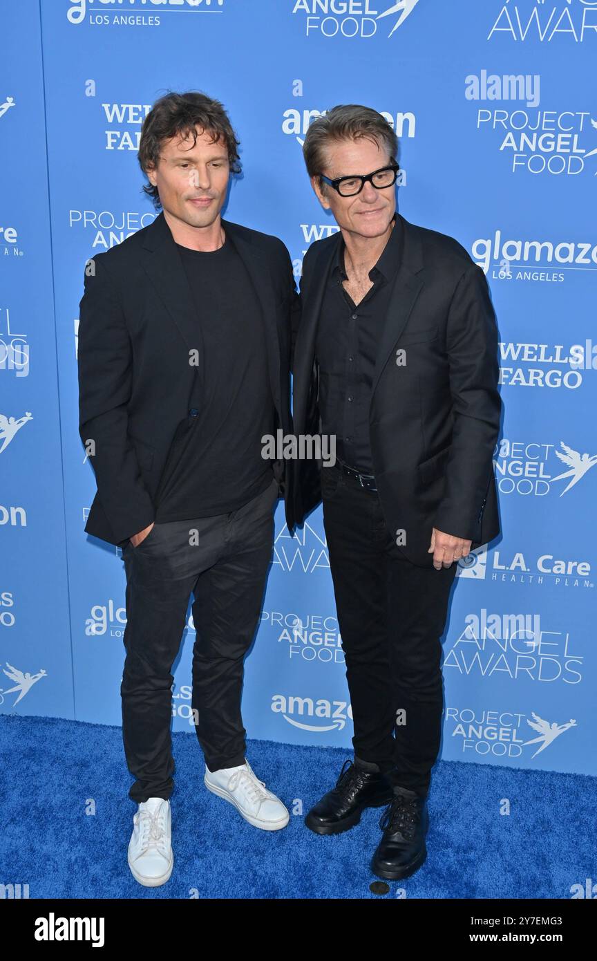 Los Angeles, CA USA - September 28, 2024: Dimitri Hamlin, Harry Hamlin ...