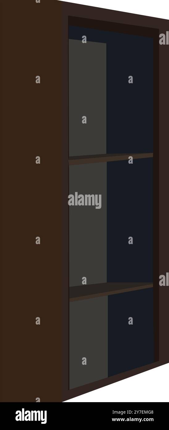Isolated Almirah Vector Illustration Graphic. brown cupboard vector ...