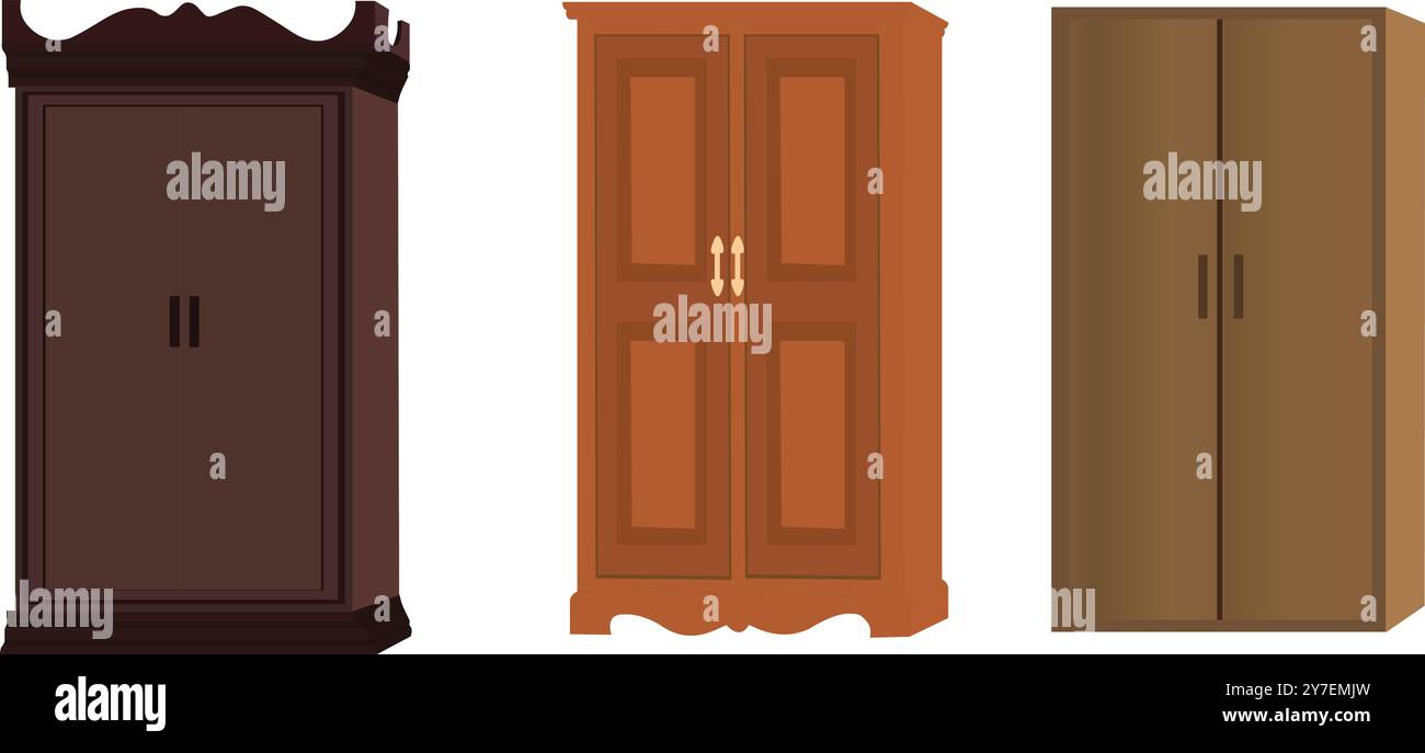 Wardrobe collection with different design, old design cupboard. Indian ...