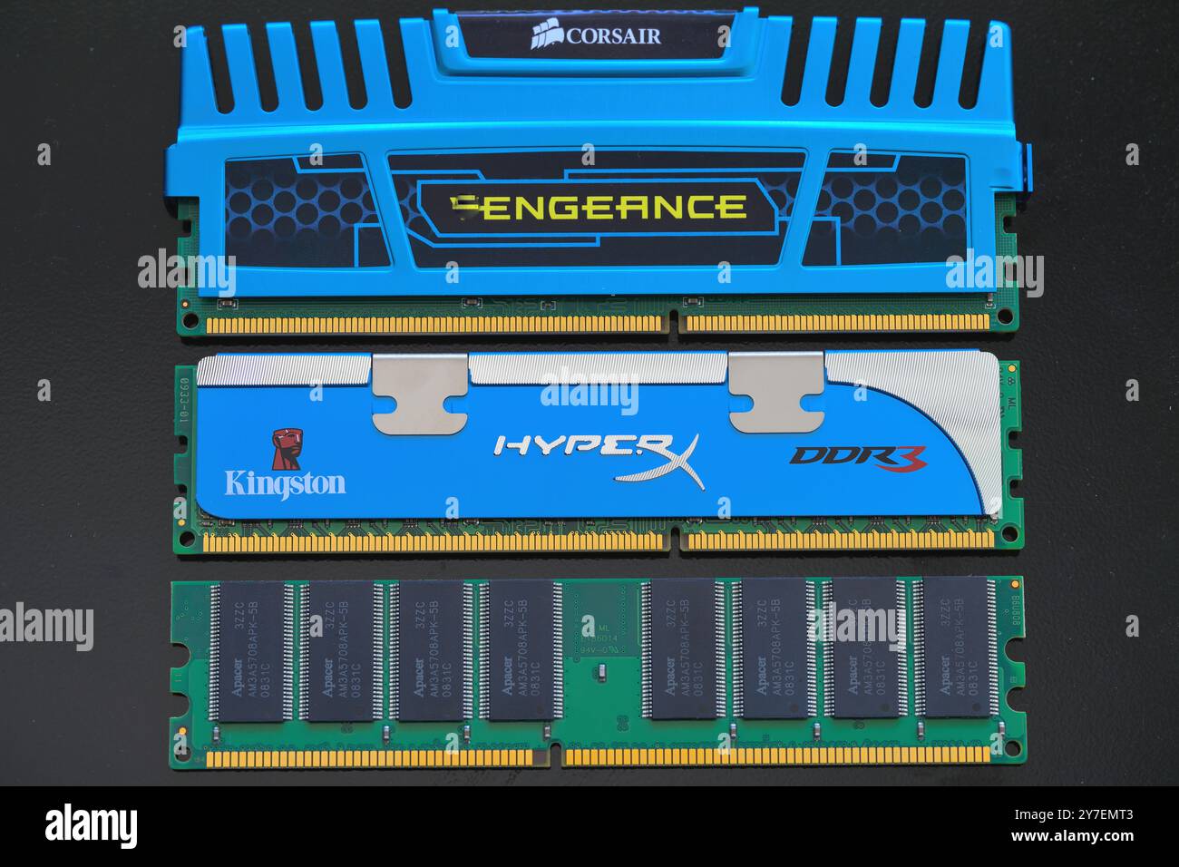 3 DIIMM generations of SDRAM chips, worldwide Stock Photo - Alamy