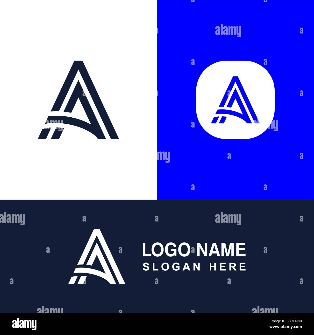 A shape logo template design Stock Vector Image & Art - Alamy