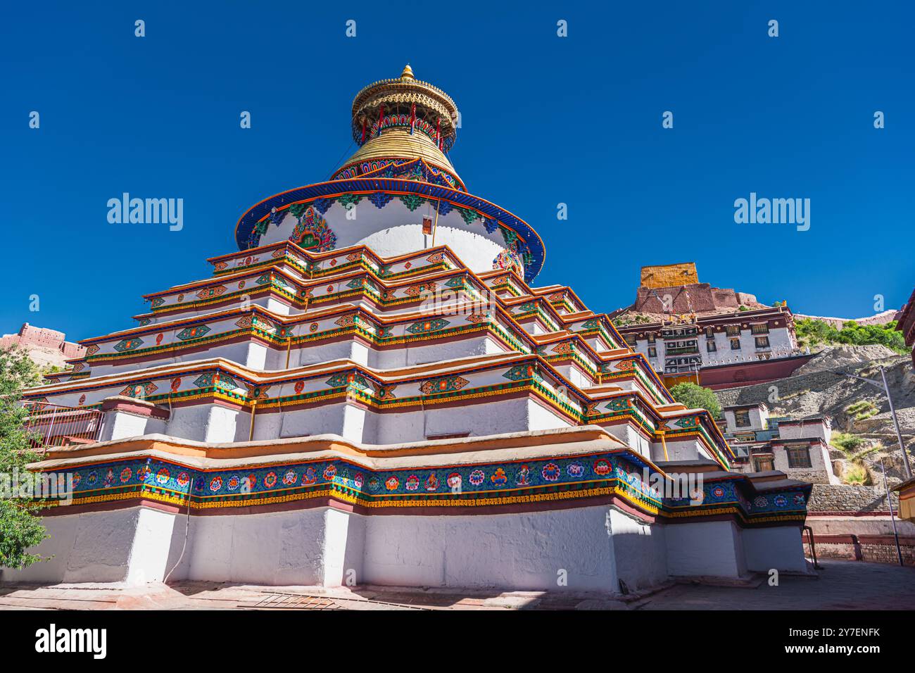 Bodhi Pagoda of Palcho Monastery(also named baiju Monastery) in Tibet ...