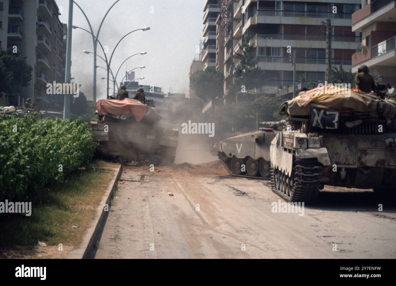 Lebanon War 1982 / Lebanonwar 82 - Beirut - IDF / Israeli Tank Merkava ...