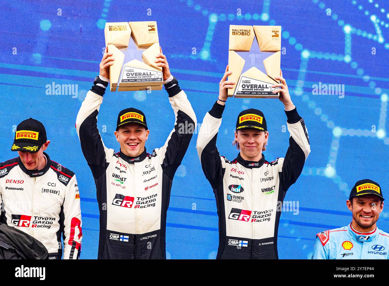 , Celebrating The Final Podium, During Fia World Rally Championship Wrc ...