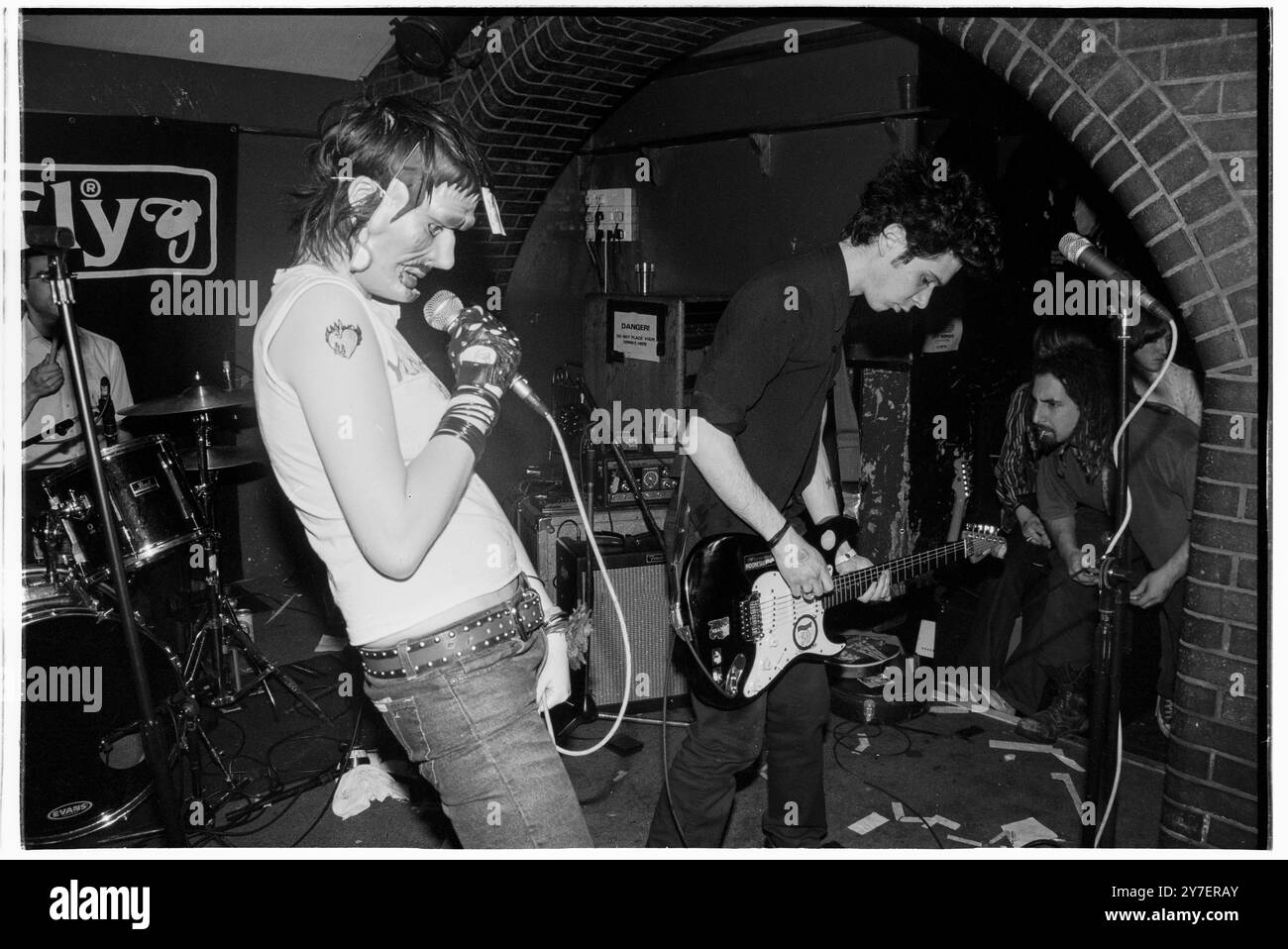 KAREN O, YEAH YEAH YEAHS, FIRST UK TOUR, 2002: A young Karen O of Yeah ...