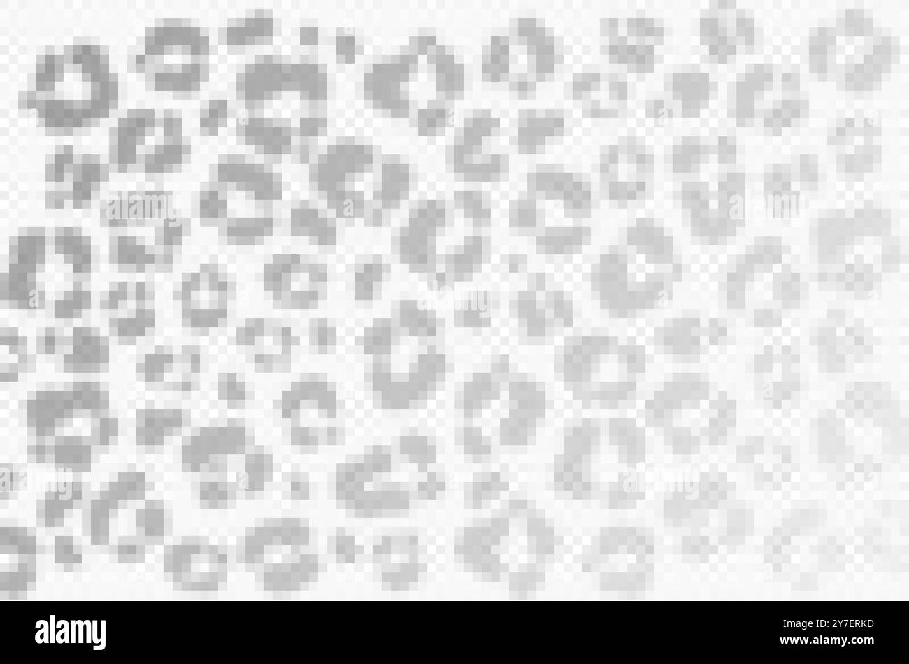 Cheetah texture shadow overlay on transparent background. Leopard skin ...