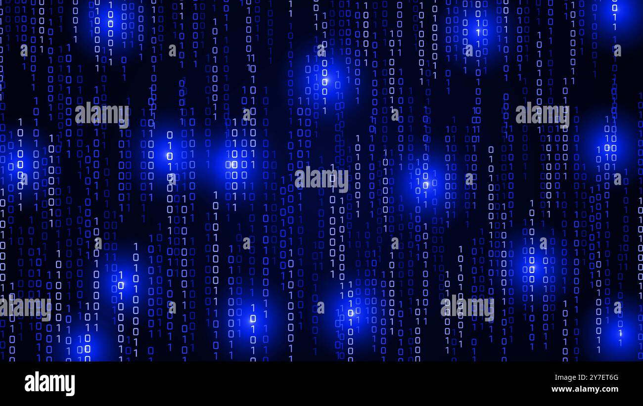 Matrix vector digital code rain in a Matrix inspired futuristic style ...