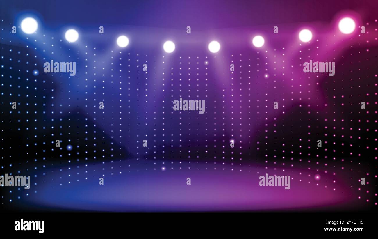 Stage lights rays scene background. Abstract spot light rays background ...