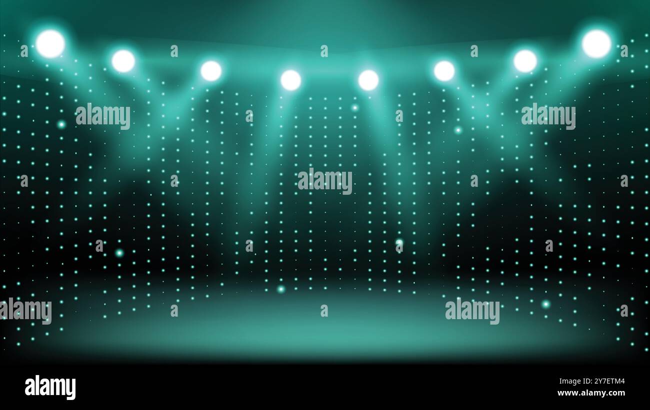 Stage lights rays scene background. Abstract spot light rays background ...