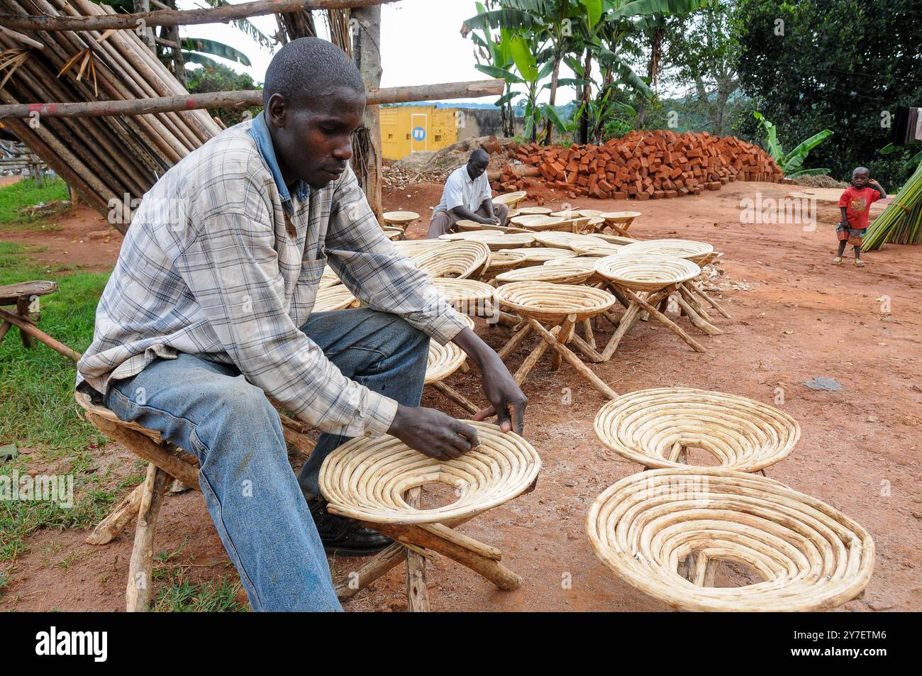 Traditional stool africa hi-res stock photography and images - Alamy