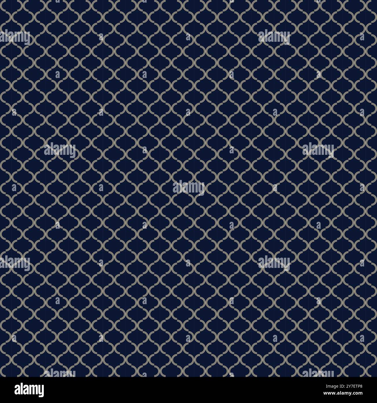Abstract geometric luxury seamless pattern. Blue and cream ornament ...