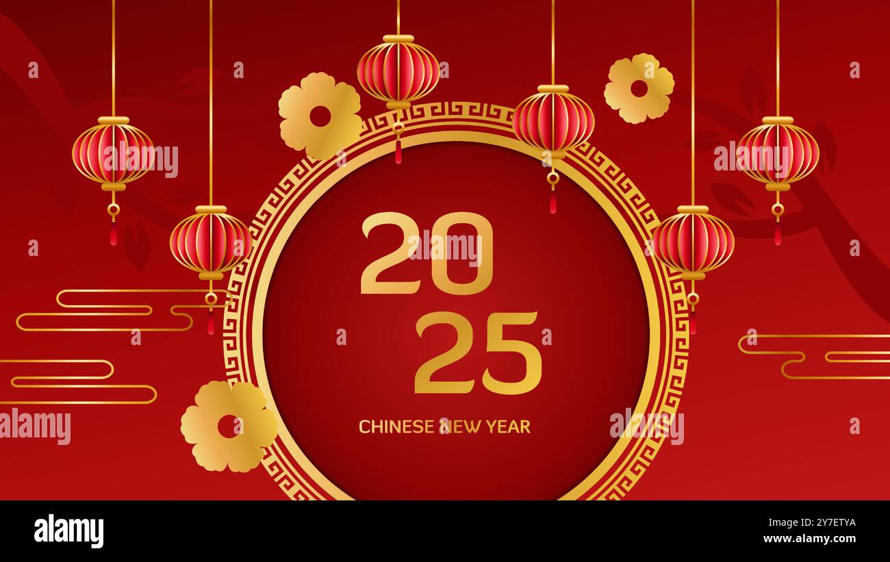 Chinese new year, year of the snake banner template design.Happy ...