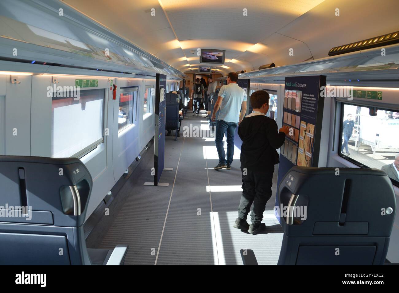 Berlin, Germany - September 27, 2024 - Velaro high speed train that Siemens Mobility is building ...