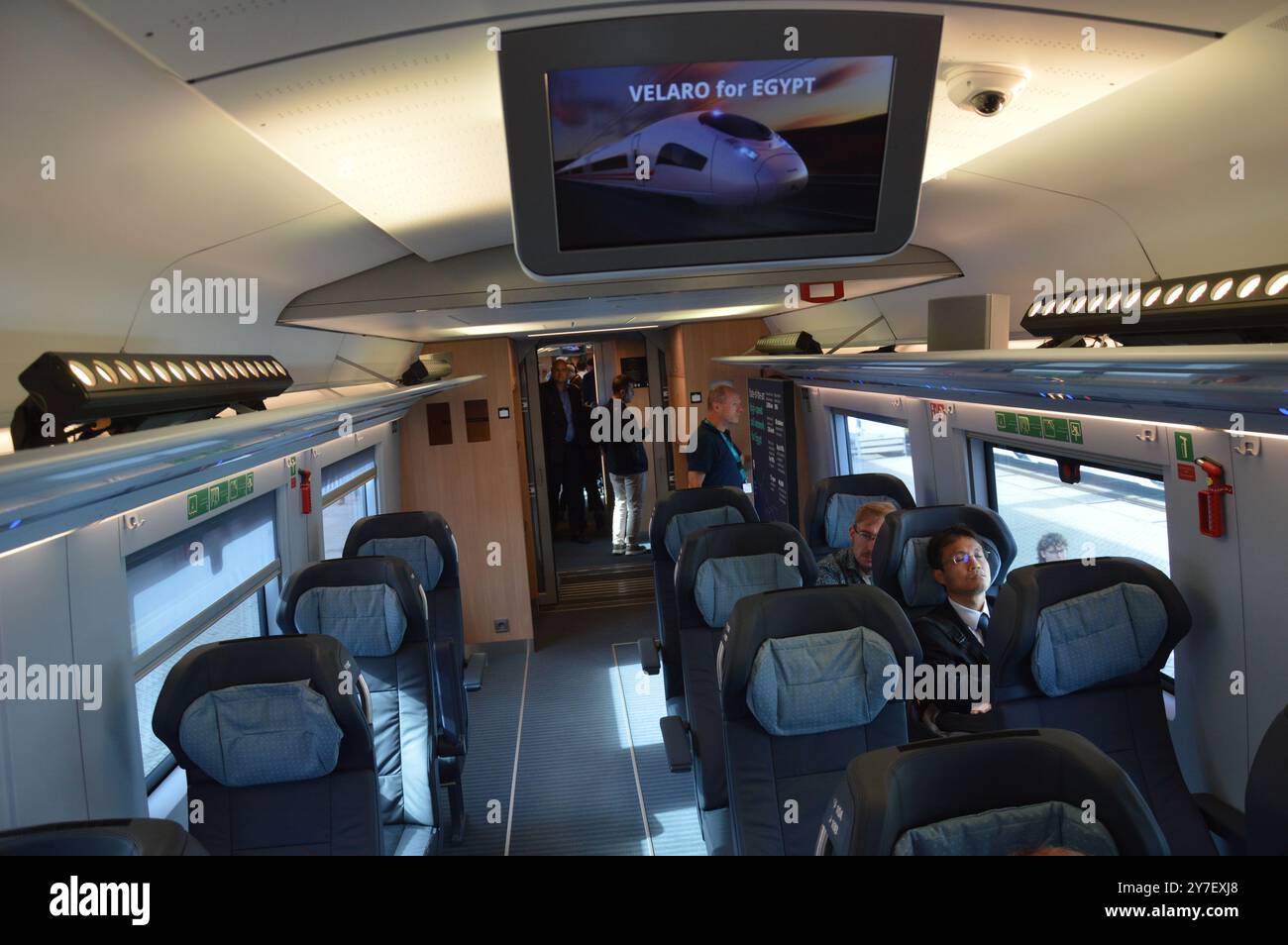 Berlin, Germany - September 27, 2024 - Velaro high speed train that Siemens Mobility is building ...