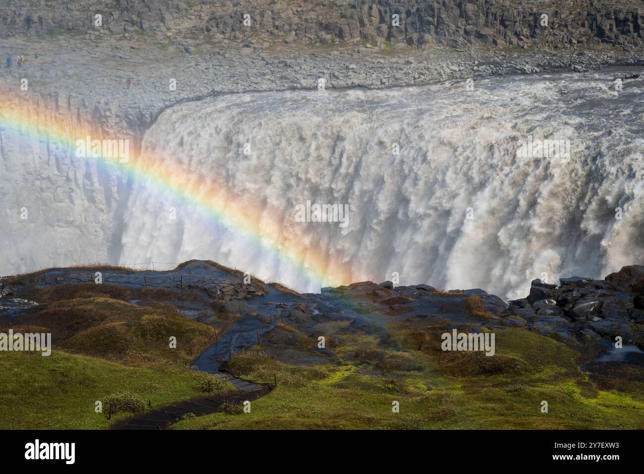 The Hafragilsfoss Waterfall at Vatnajokull National Park in Iceland ...