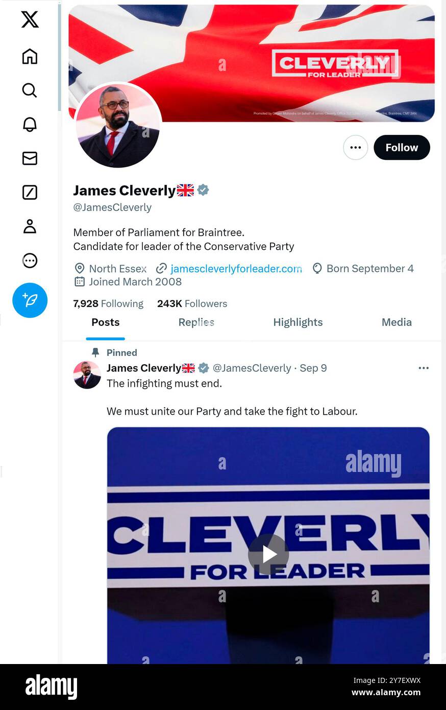 James cleverly x hi-res stock photography and images - Alamy