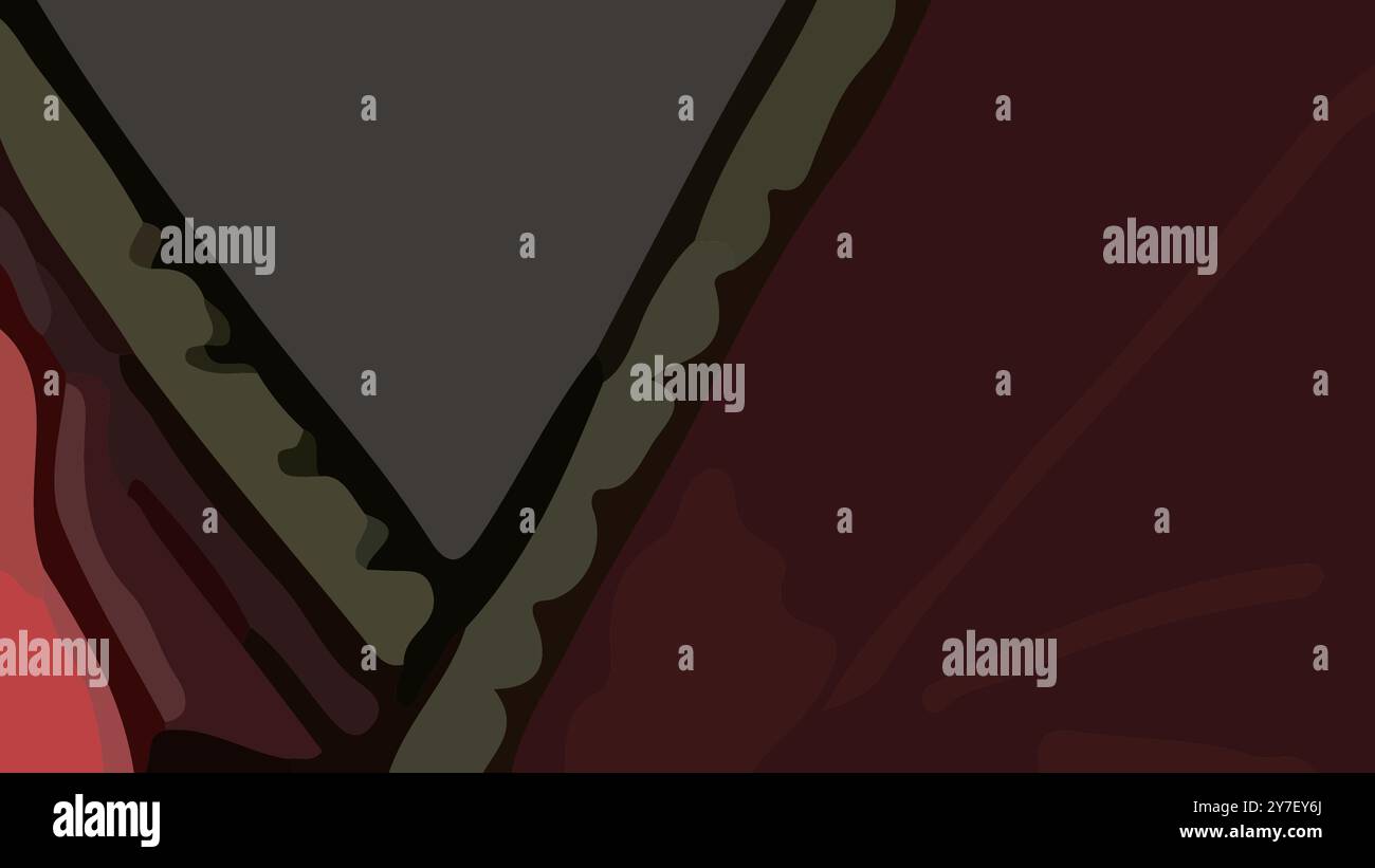 Aesthetic red abstract with many unique shape combinations Stock Vector ...