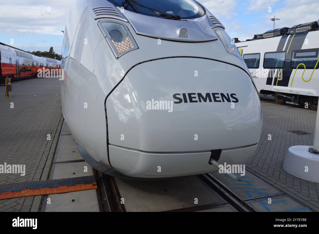 Berlin, Germany - September 27, 2024 - Velaro high speed train that Siemens Mobility is building ...