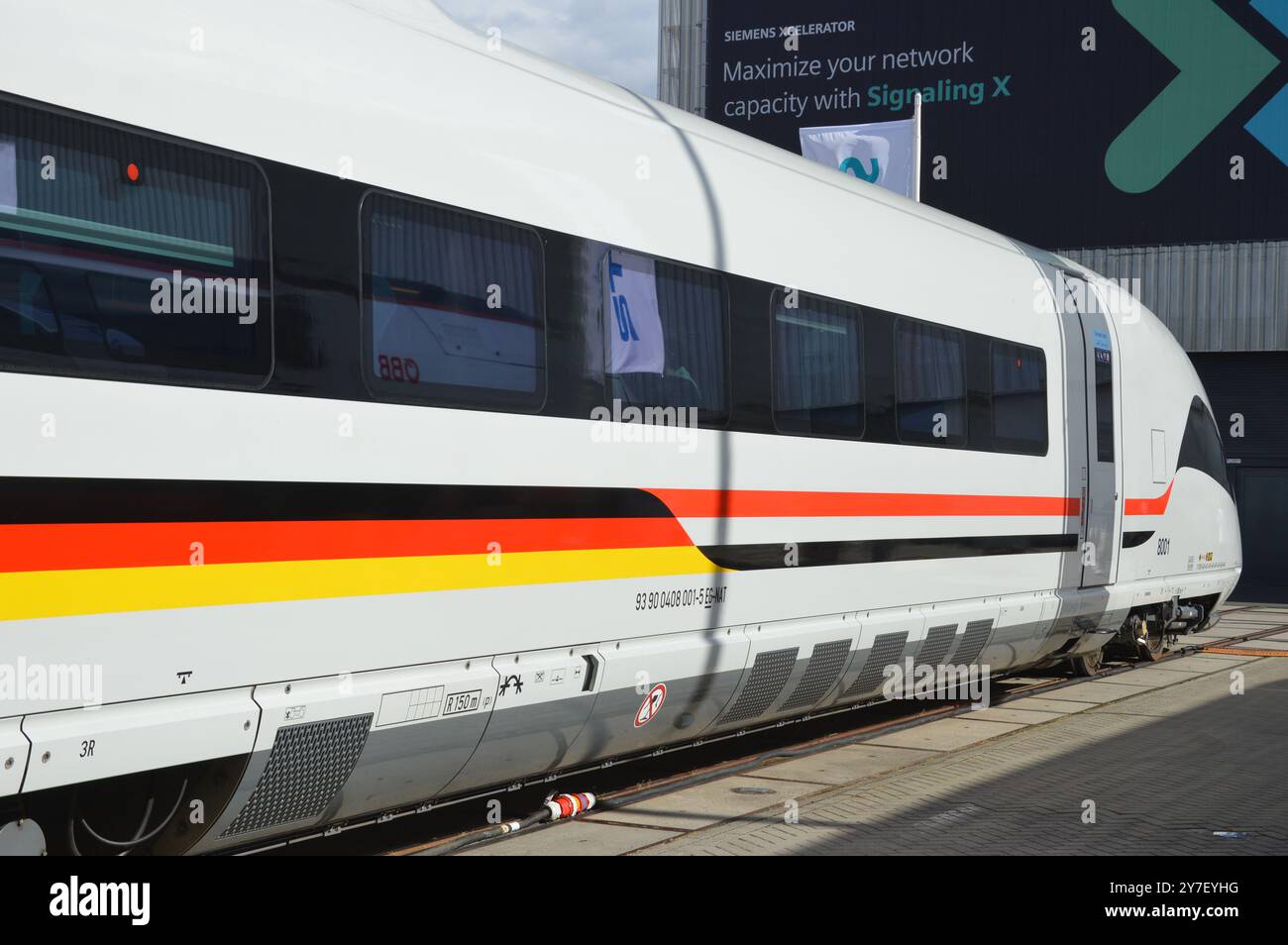 Berlin, Germany - September 27, 2024 - Velaro high speed train that Siemens Mobility is building ...