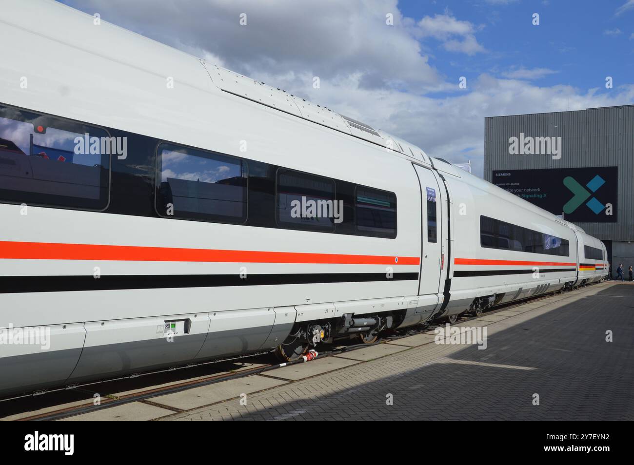 Berlin, Germany - September 27, 2024 - Velaro high speed train that ...