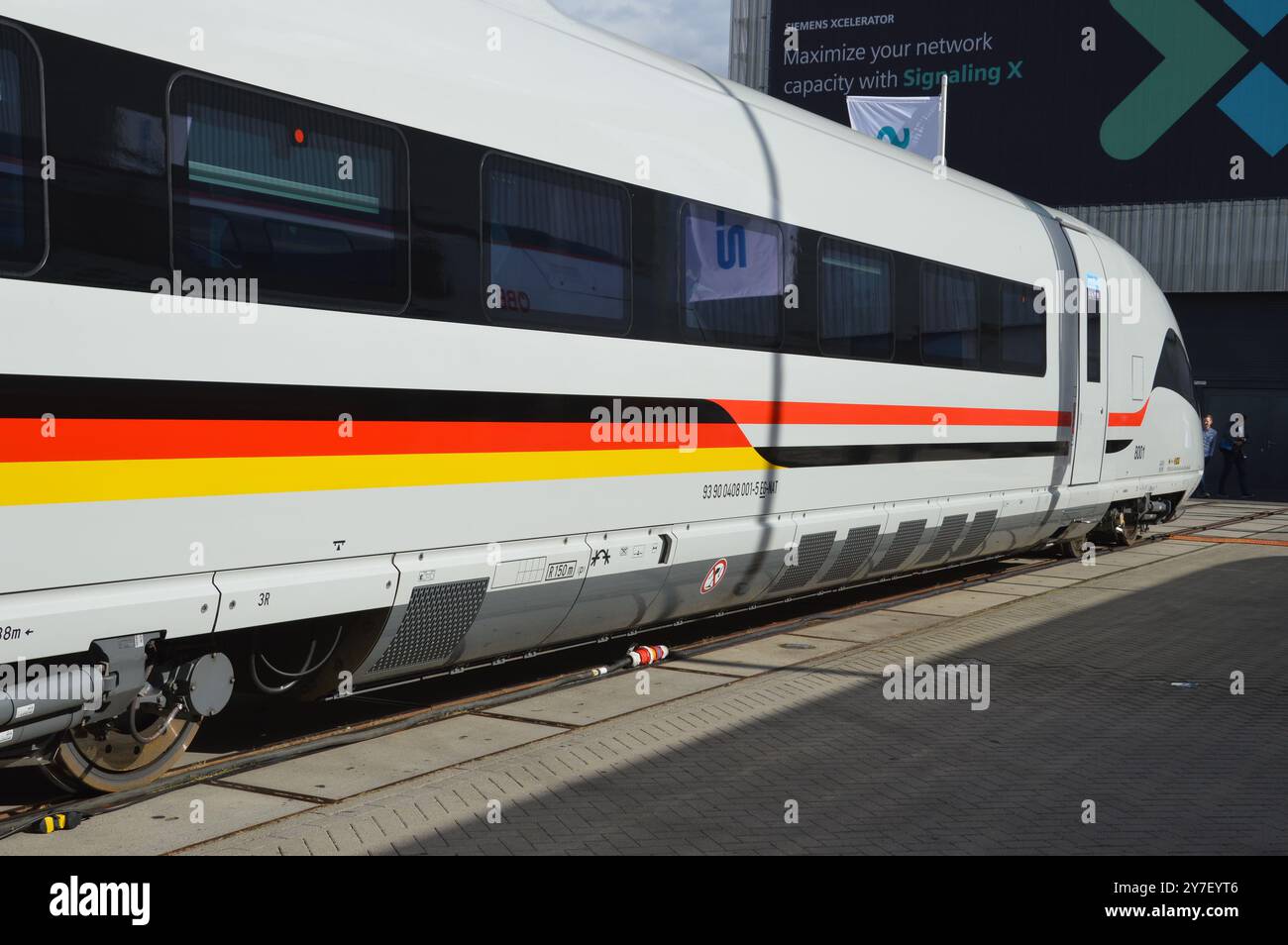 Berlin, Germany - September 27, 2024 - Velaro high speed train that Siemens Mobility is building ...