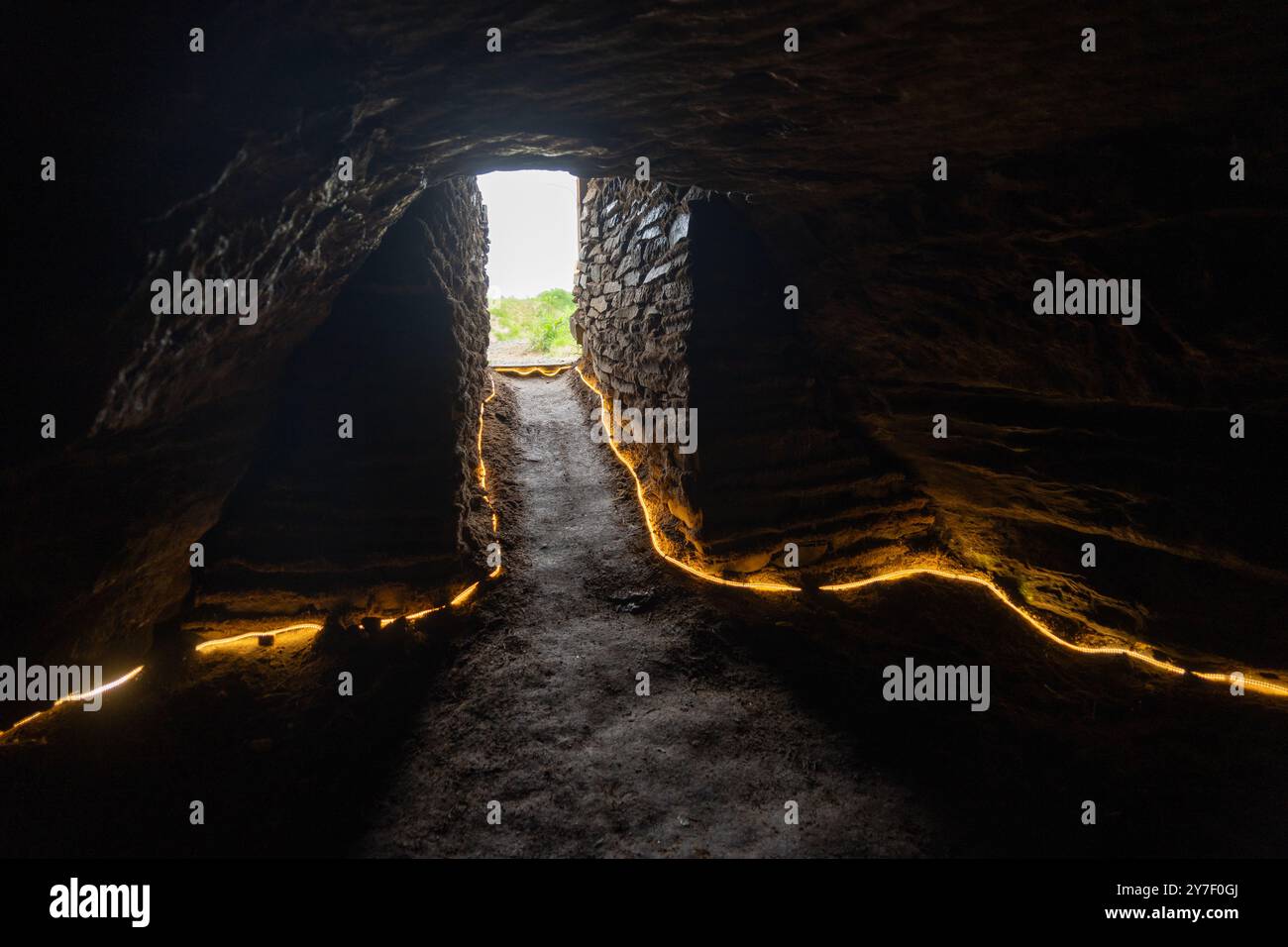 Historic Caves of Hella in Iceland Stock Photo - Alamy