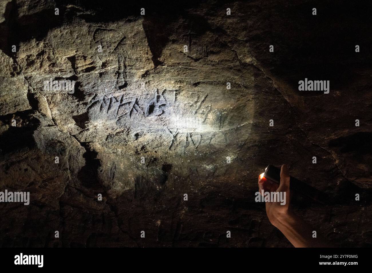 Historic Caves of Hella in Iceland Stock Photo - Alamy