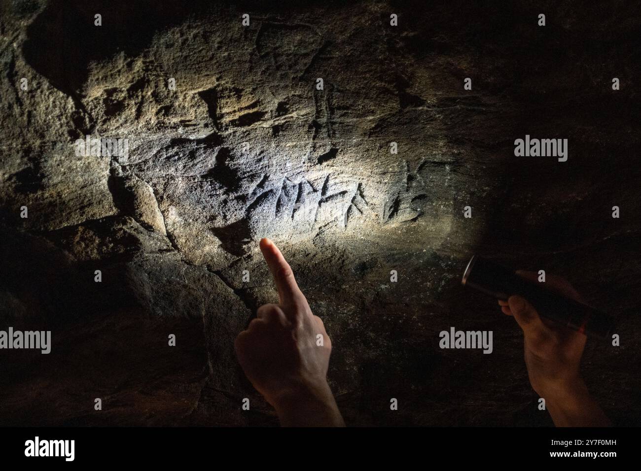 Historic Caves of Hella in Iceland Stock Photo - Alamy