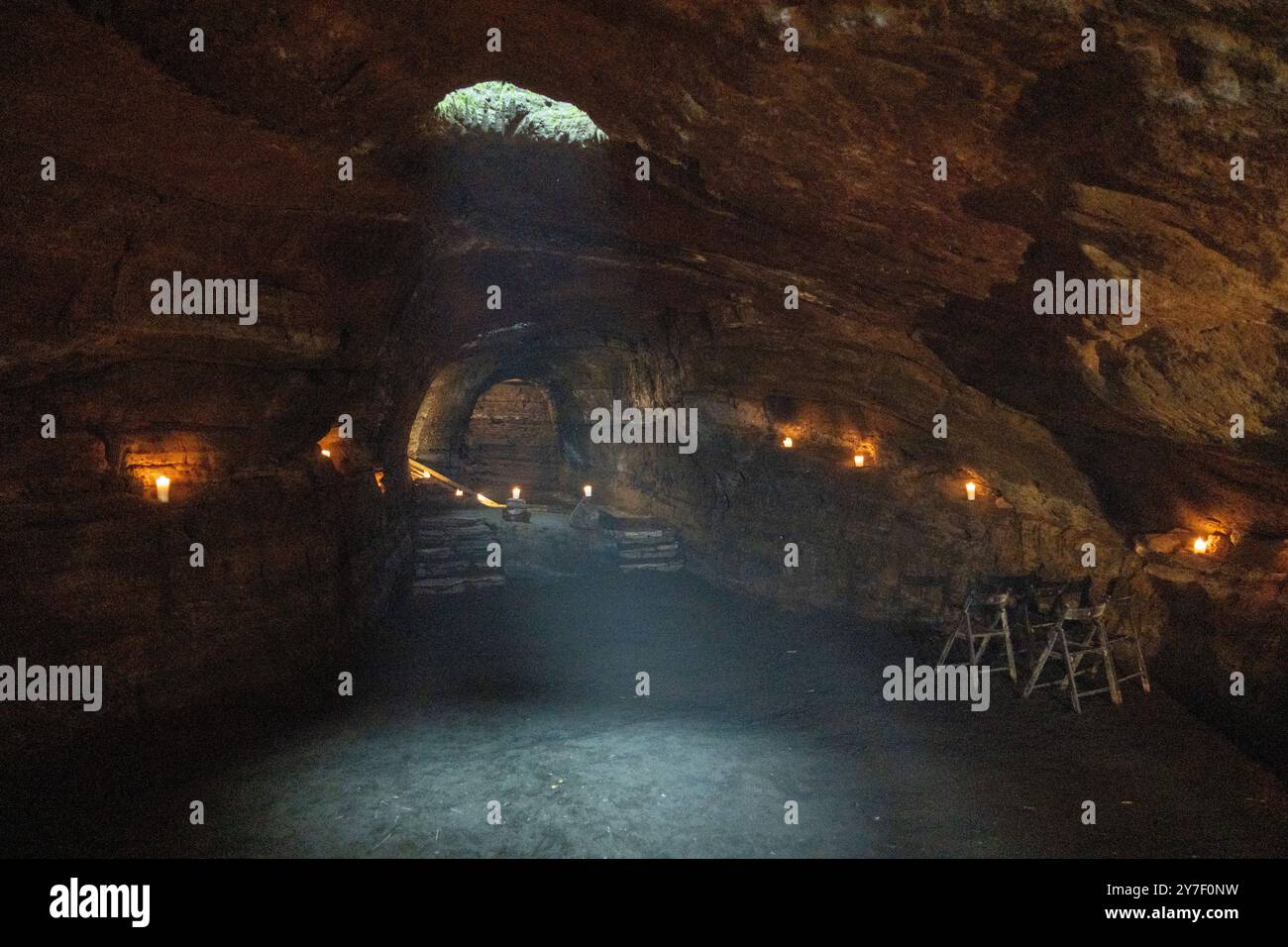 Historic Caves of Hella in Iceland Stock Photo - Alamy