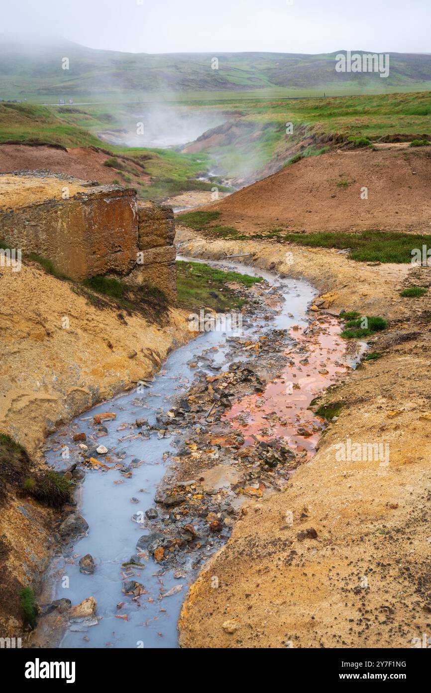 The Krysuvik Geothermal Area in Iceland Stock Photo - Alamy