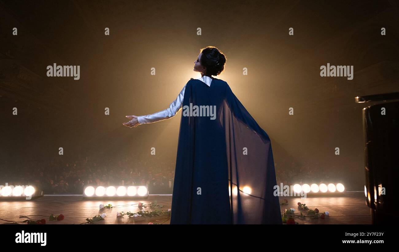 ANGELINA JOLIE in MARIA (2024), directed by PABLO LARRAIN. Credit ...