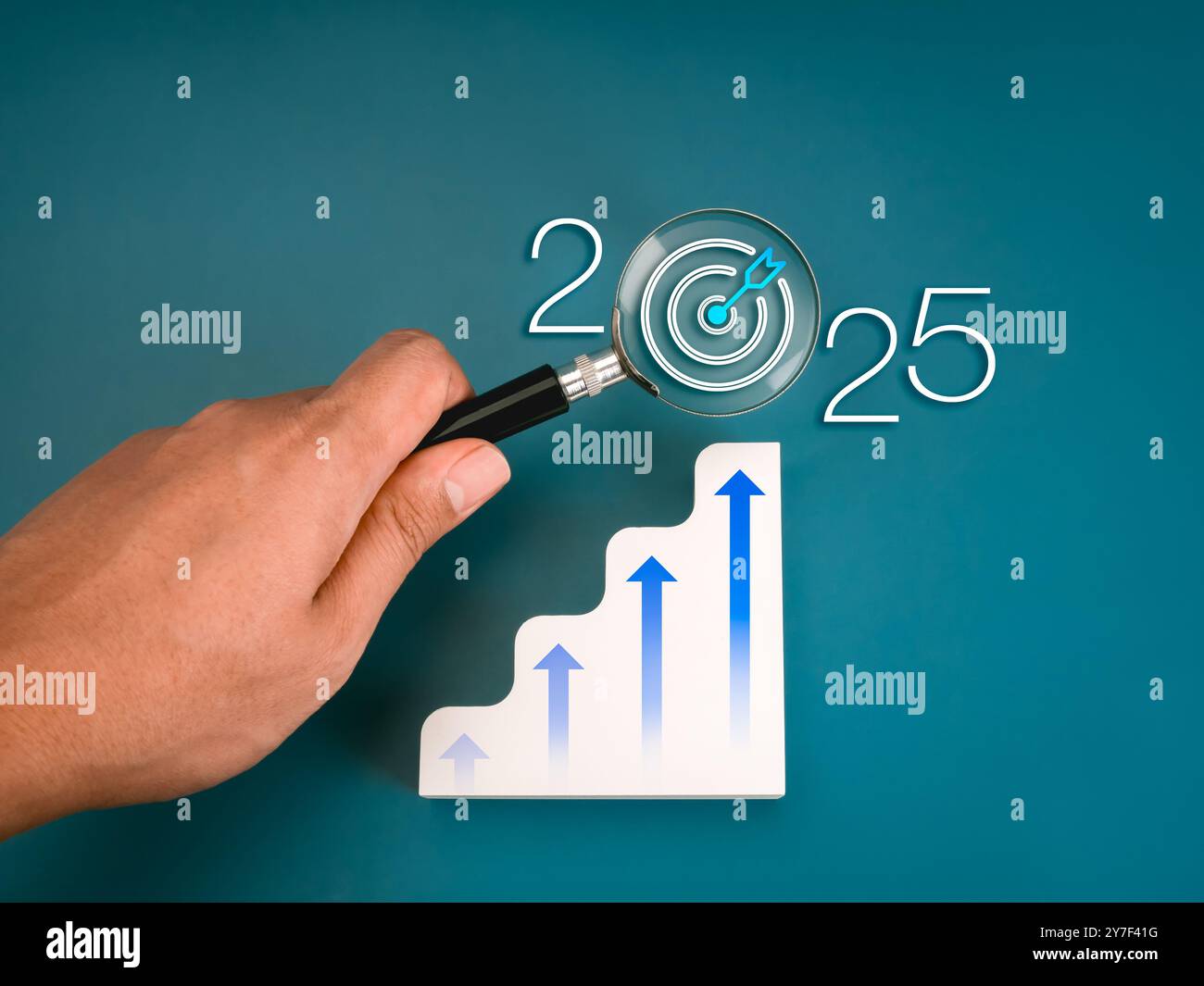 2025 Happy new year with business growth, marketing trends, goal and ...