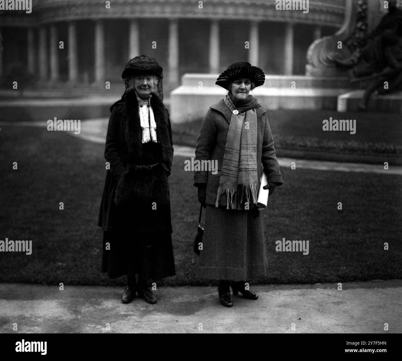 Mrs Stopford Green and Mrs Eileen Costello arriving for the first ...
