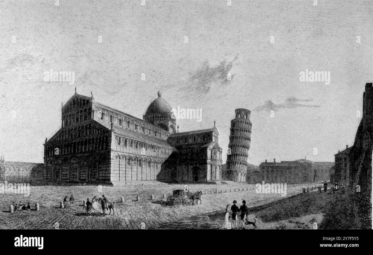 Messrs. Cresy and Taylor (Engllish architects) sketch of The Leaning ...