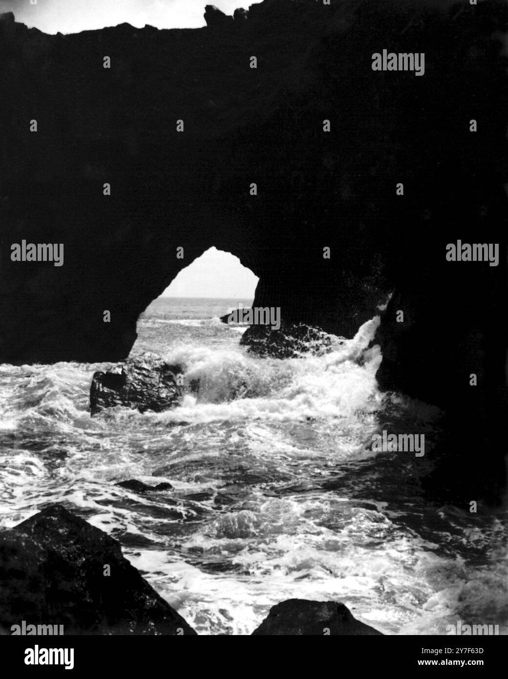 Devil's Frying Pan (Cornwall). 1933 Stock Photo - Alamy