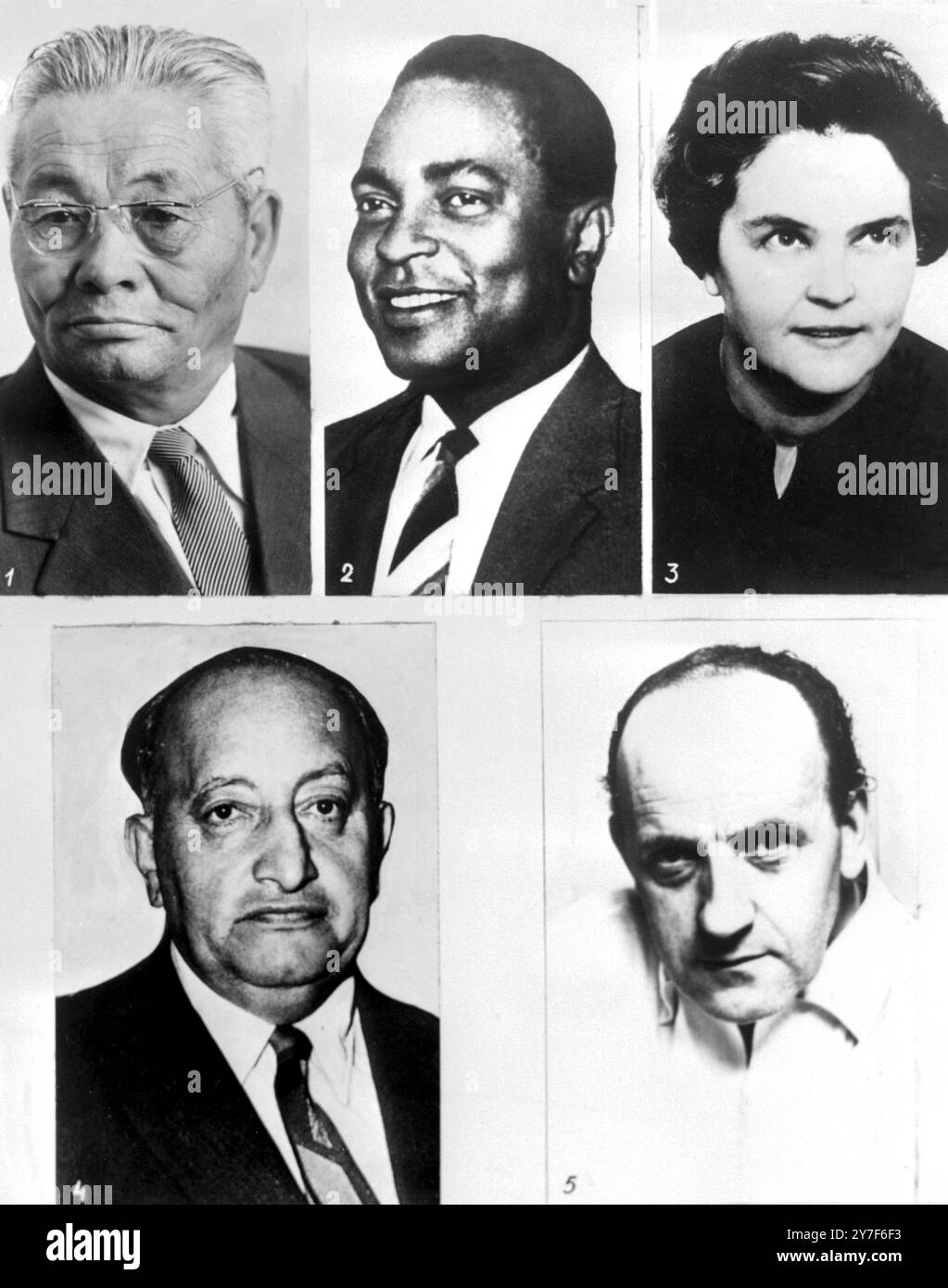 Recent portraits of Lenin Peace Prize laureats, Jamsarani in Sambu, of ...