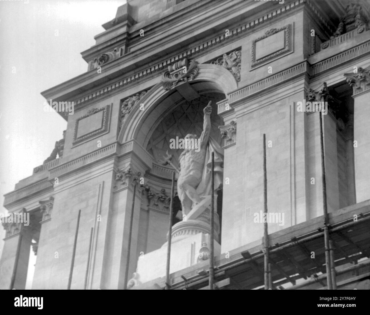 Father Thames' Lofty Perch. gazes over London's Great Waterway from ...