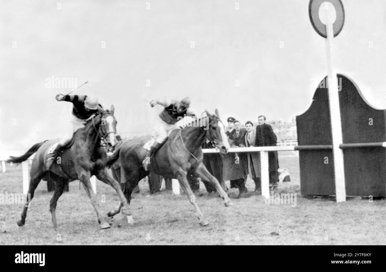 Royal Tan (right) jockey Brian Marshall winning the Grand National ... Royal Tan (right) jockey Brian Marshall winning the Grand National ...
