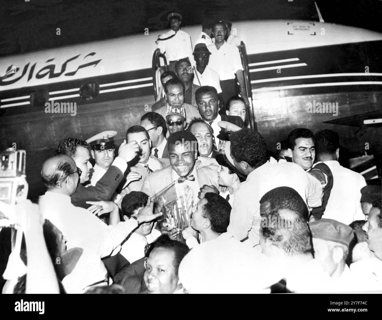 World Heavyweight Boxing Champion Muhammad Ali is pictured on his ...