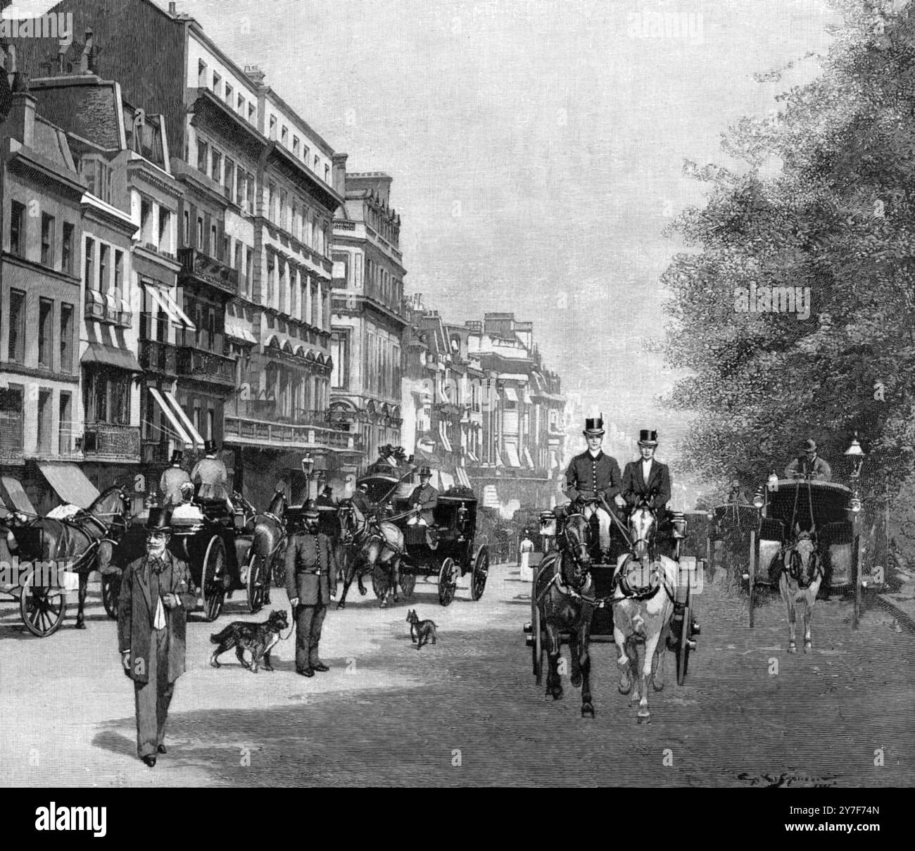 Piccadilly London 1895 Stock Photo - Alamy