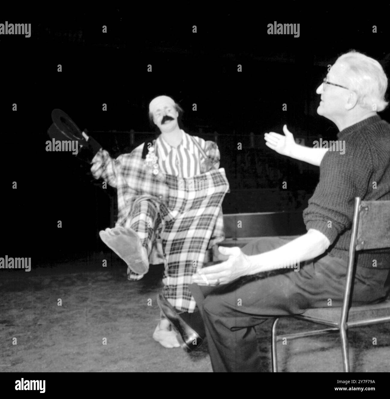 The clown with the big feet and the bowler hat is a seventeen year old ...