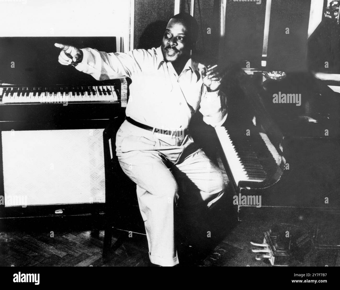 Count Basie Pianist and band leader 1948 Stock Photo - Alamy