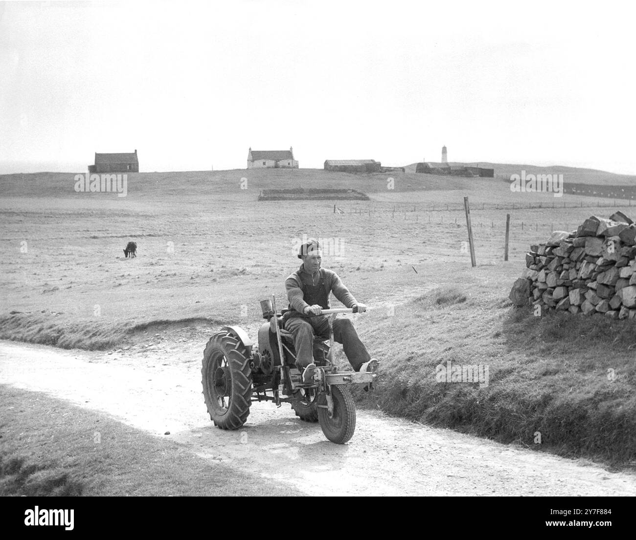 Britains loneliest island Fair Isle where tractors of the small hardy ...