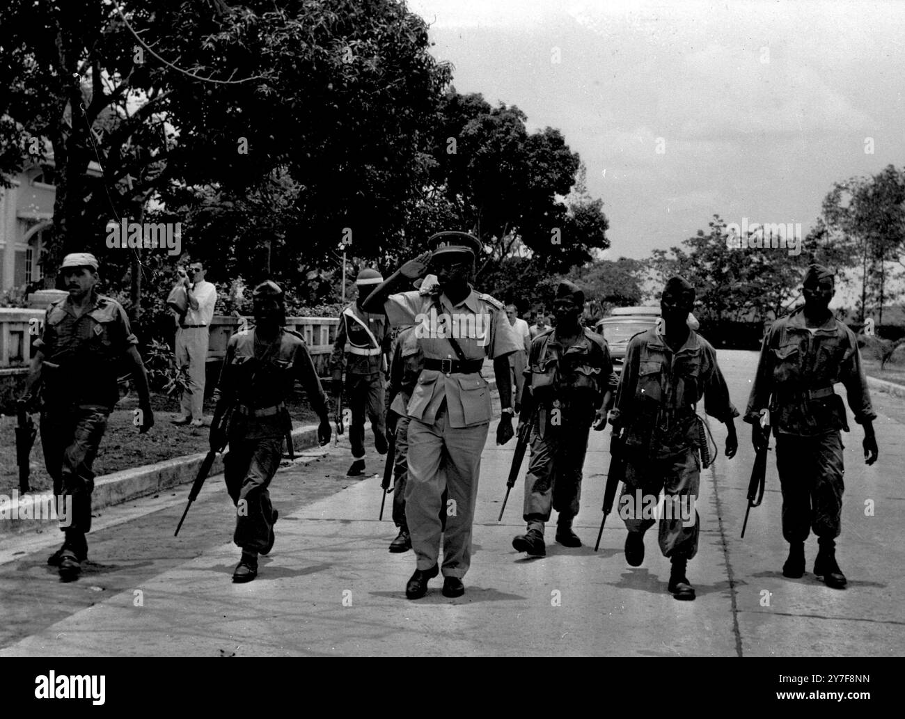 Colonel Joseph Mobutu New Leader and Chief of the Congolese army with ...